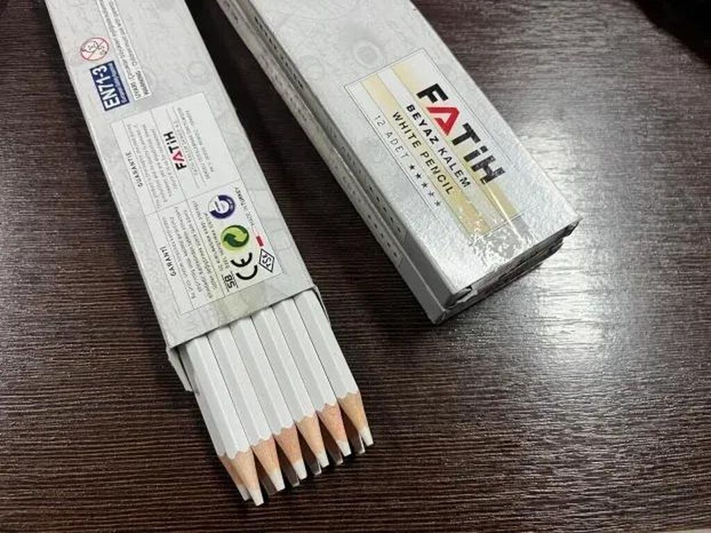 Fatih Beyaz Kalem – White Pencil - Set belih grafitnih olovaka