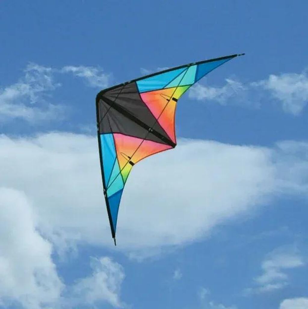 Zmaј za upravljanje s dve ručke (stunt kite), trouglastog/delta