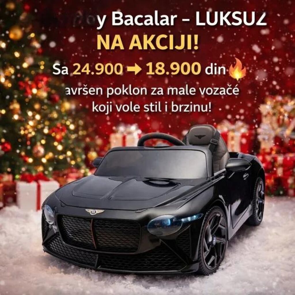 Dečiji električni automobil Bacalar - Luksuzni kabriolet za mališane