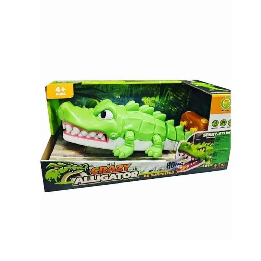 Interaktivna igračka – Crazy Alligator - Zelena figurica krokodila sa