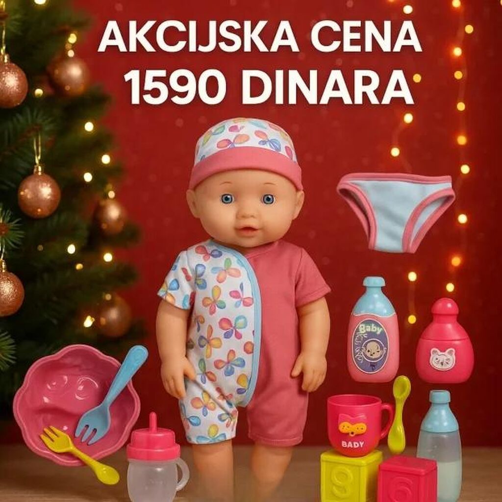 Bebi lutka set – Juju Babydoll “My sweet love playset”, 14 inča (oko
