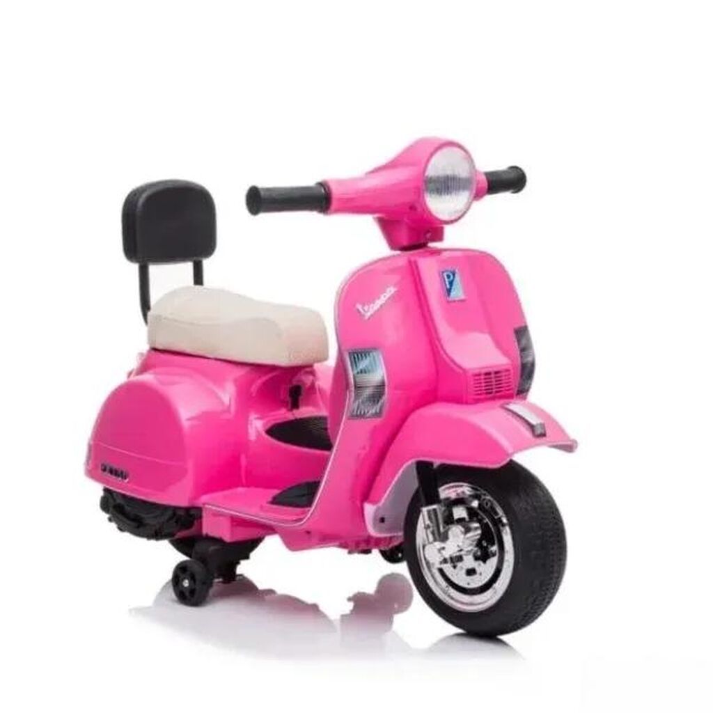 Dečiji električni skuter – Vespa stil, roze boja - Autentičan retro