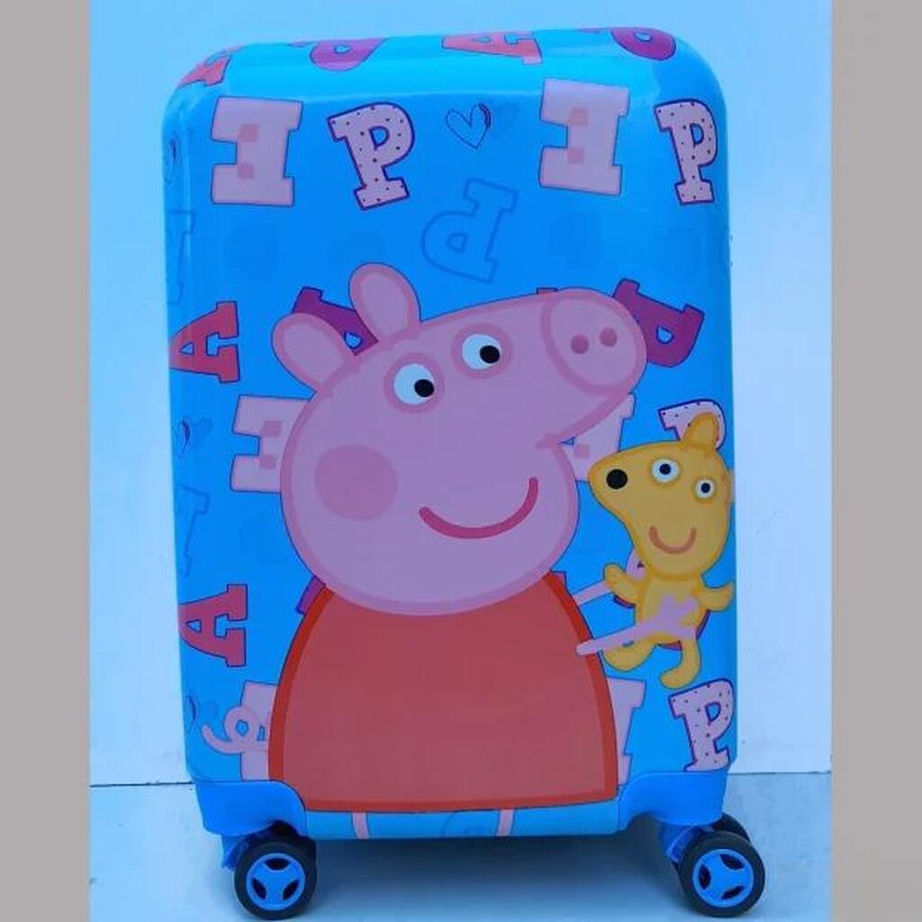 Dečji kofer na točkiće – motiv Peppa Pig - Tvrda školjka u