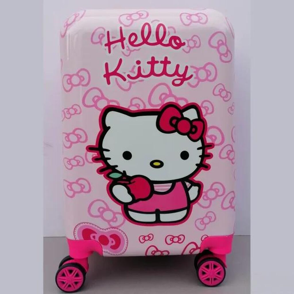 Hello Kitty dečji kofer na točkiće - Tvrdi kofer sa sjajnom