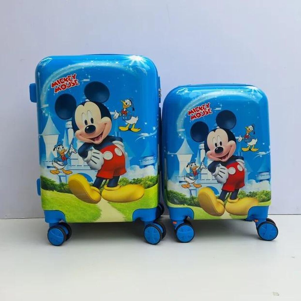 Dečji set kofera – Mickey Mouse motiv - Dva kofera (veći i manji) sa