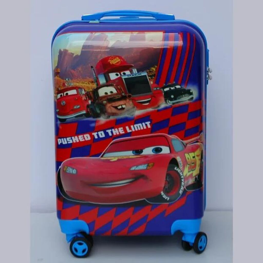 Dečji kofer na točkiće – Disney Cars (Lightning McQueen) - Tvrda ABS