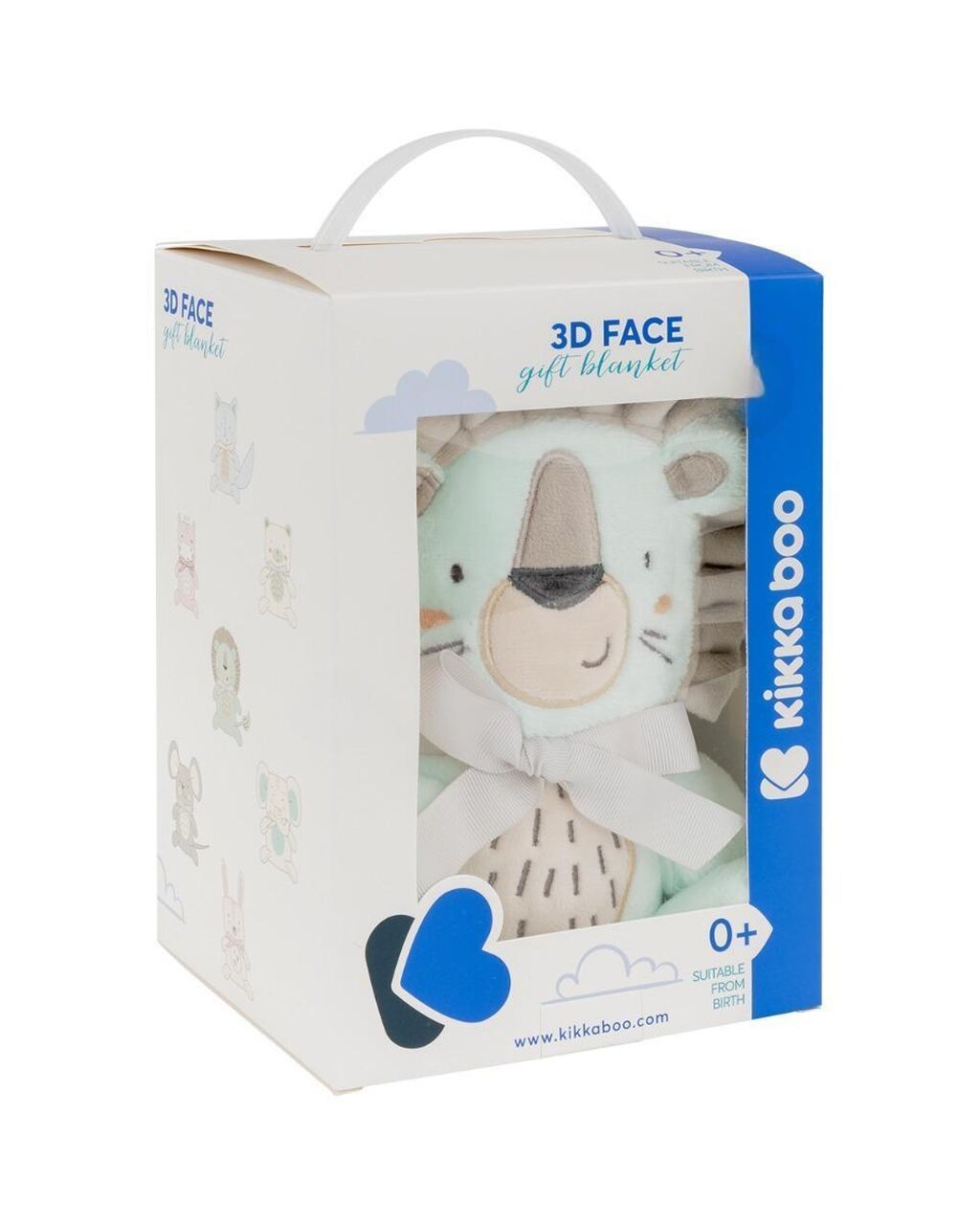 Kikka Boo 3D Face poklon ćebence za bebe - Mekano poklon ćebence sa