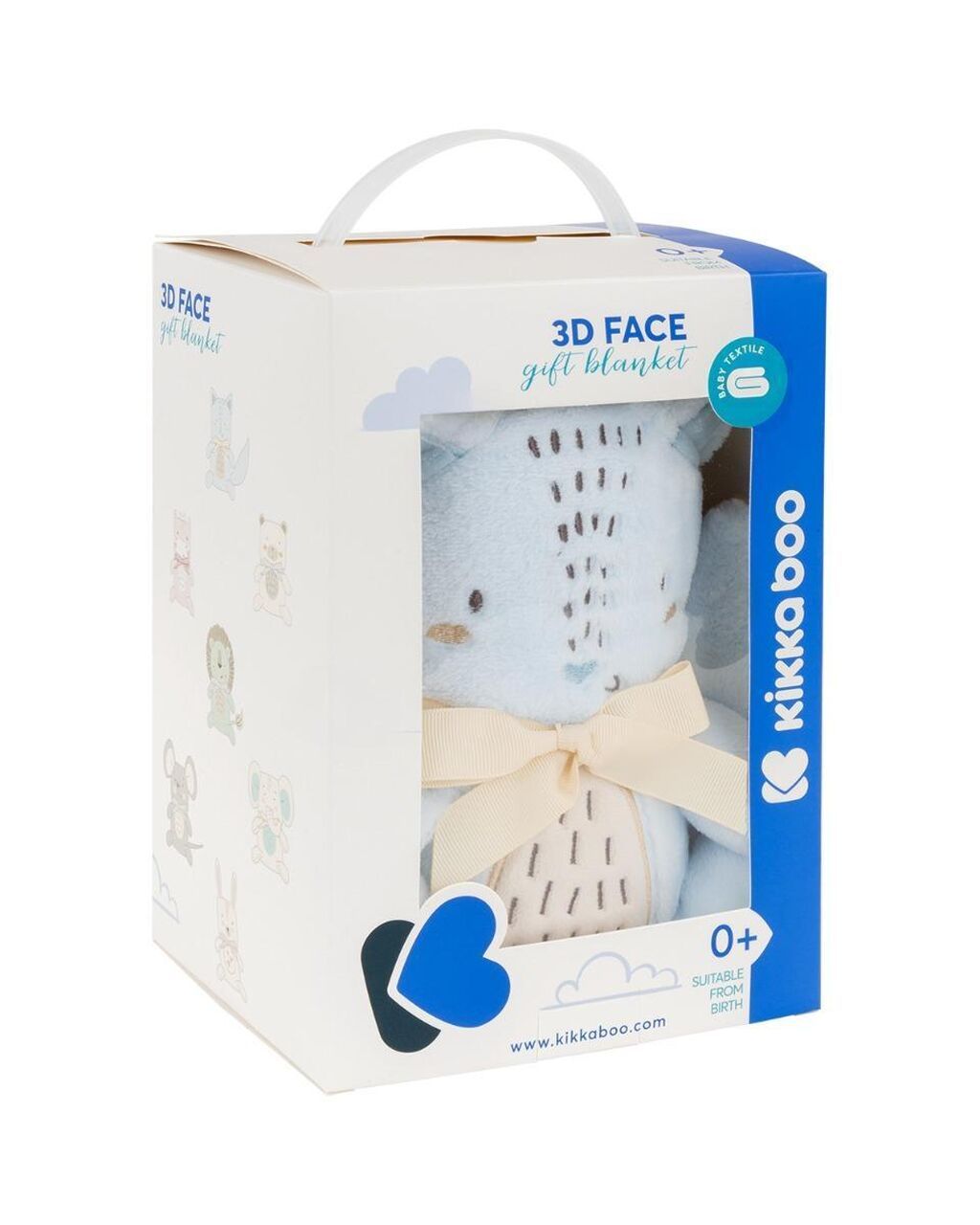 Kikka Boo 3D Face Gift Blanket – poklon ćebence za bebe - Mekano