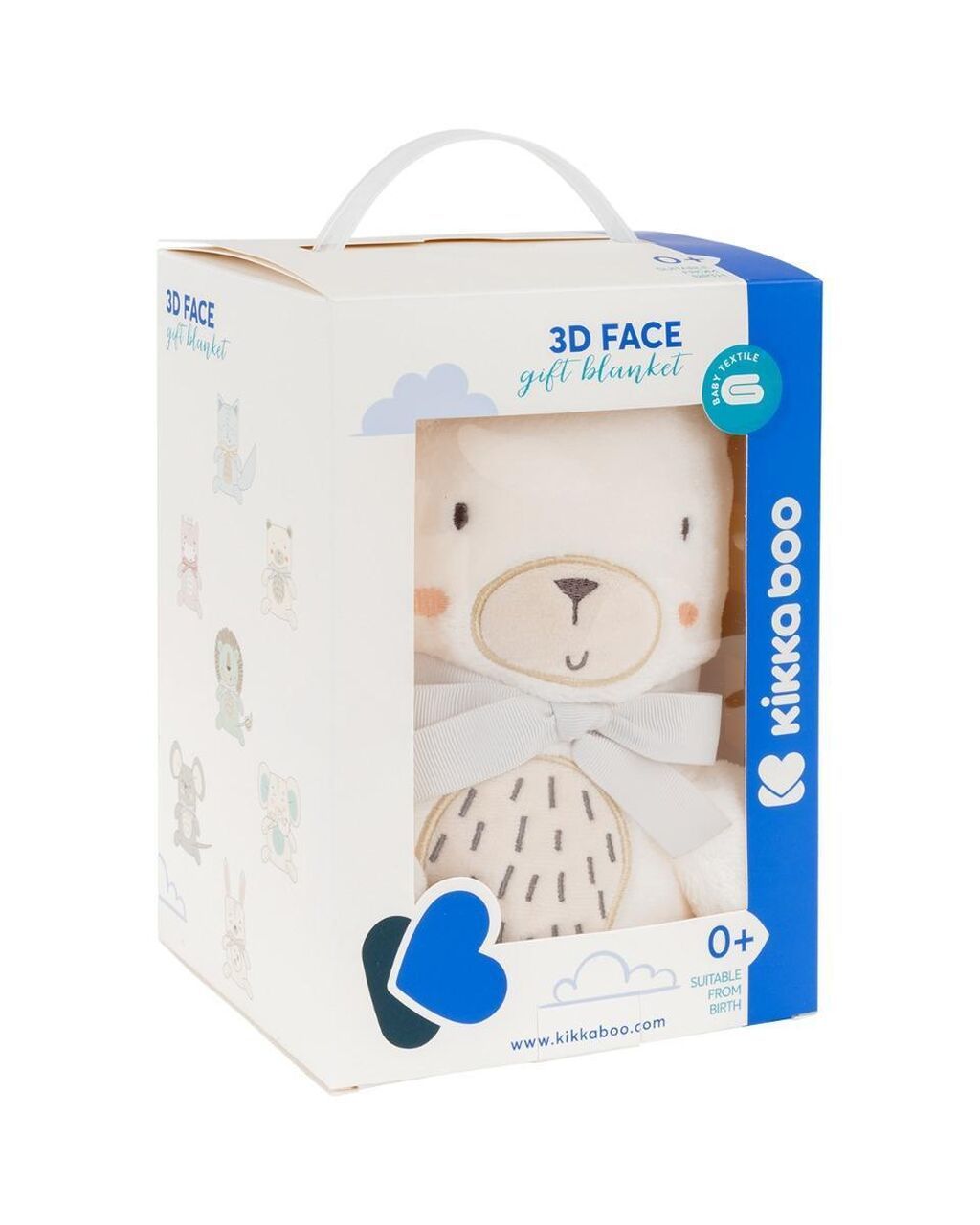 Kikka Boo 3D Face Gift Blanket – poklon set za bebe - Mekano ćebence