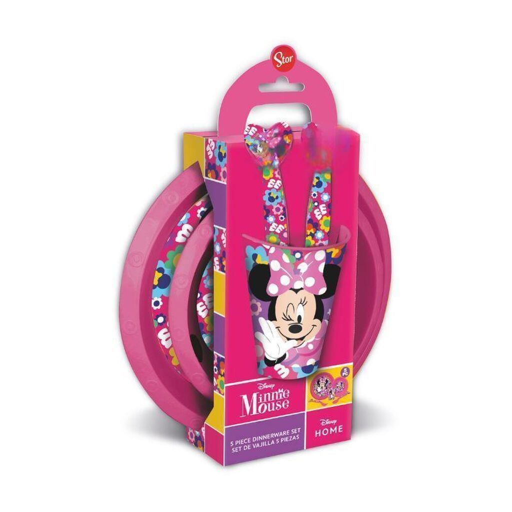 Dečiji set za obroke – Disney Minnie Mouse, 5 delova - Brend: Disney