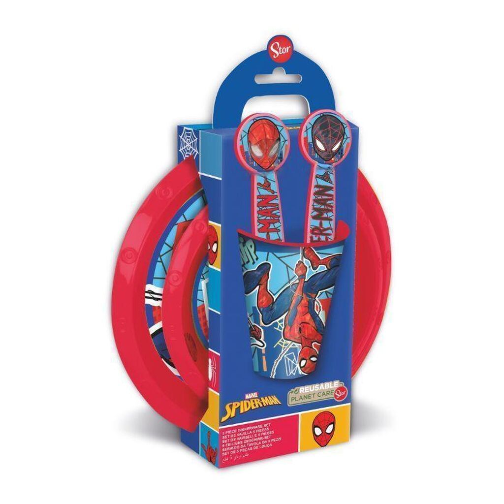Dečiji set za obedovanje – Marvel Spider‑Man, 5 delova - Brend: Stor