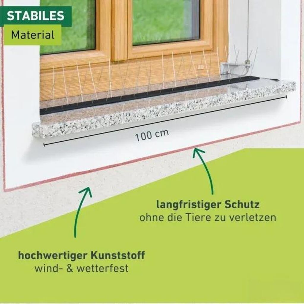 Windhager Vogel- & Taubenabwehr – Pigeon Starter set, 100 cm