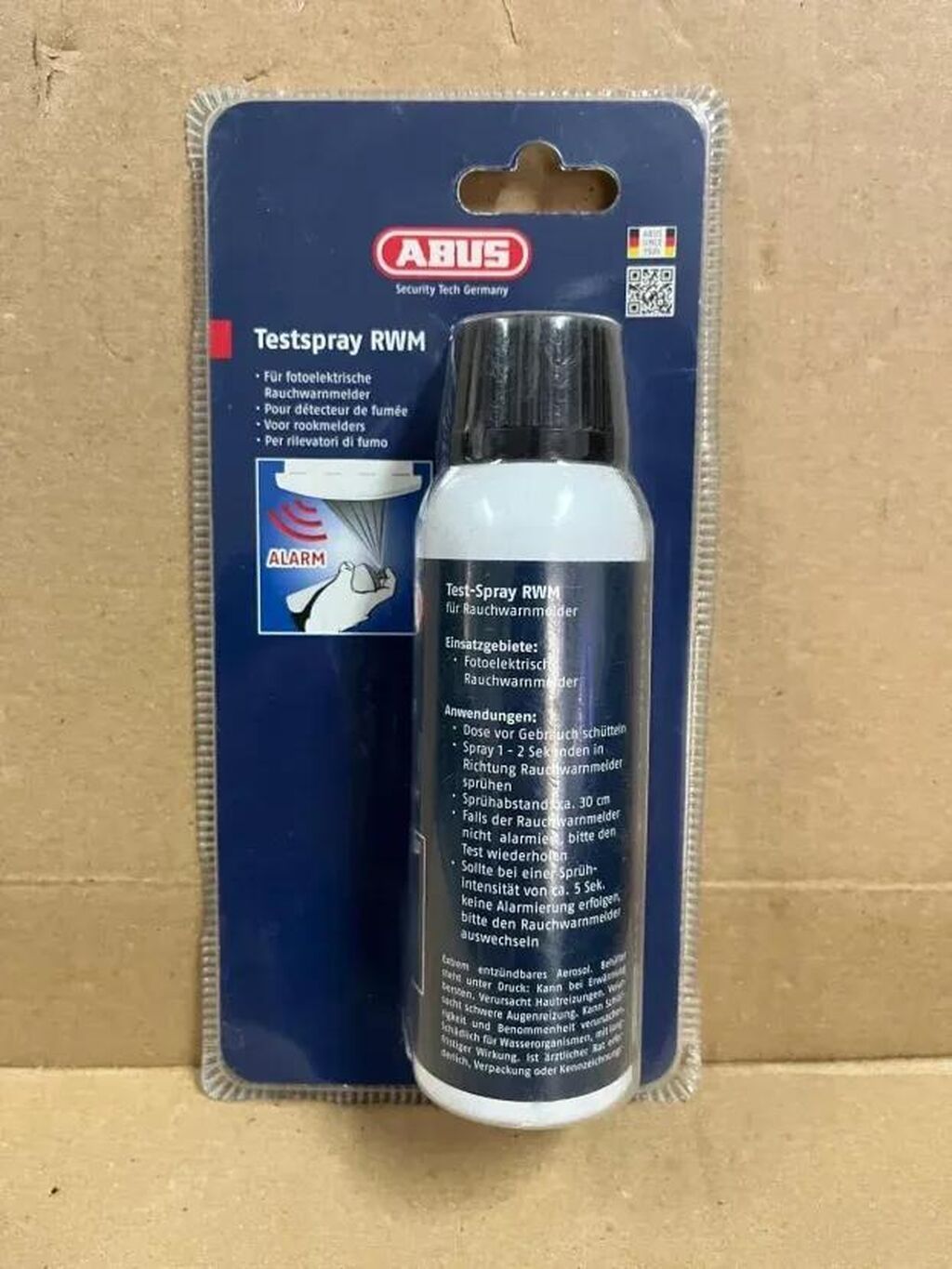ABUS Testspray RWM – sprej za proveru detektora dima - Namenjen