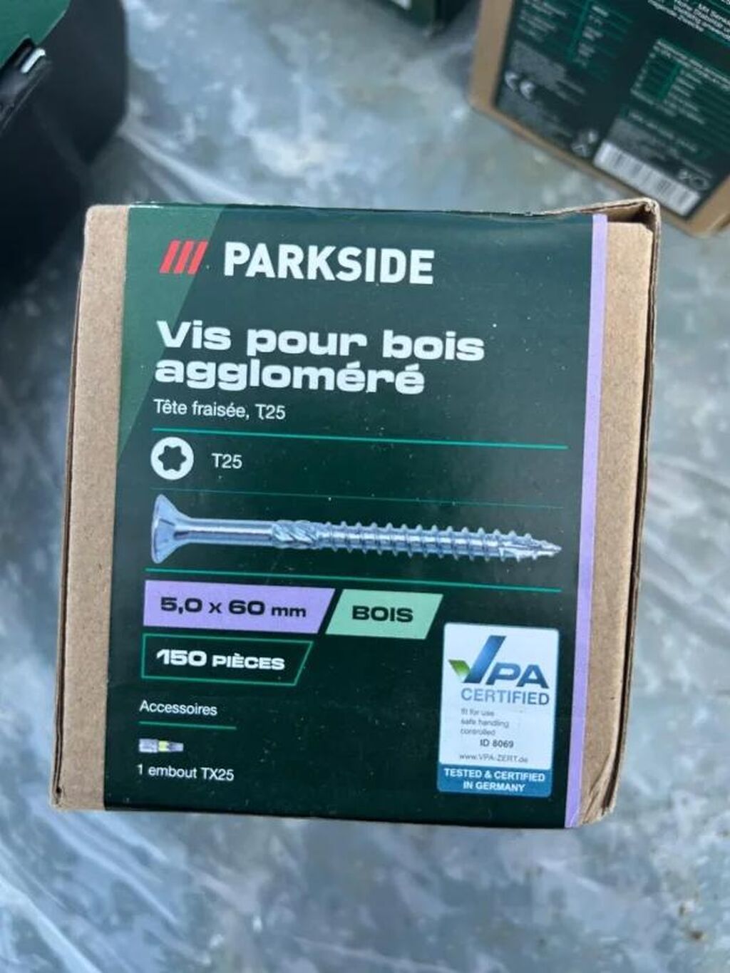 PARKSIDE šrafovi za ivericu/ drvo – setovi Modeli: - 5,0 x 60 mm, T25