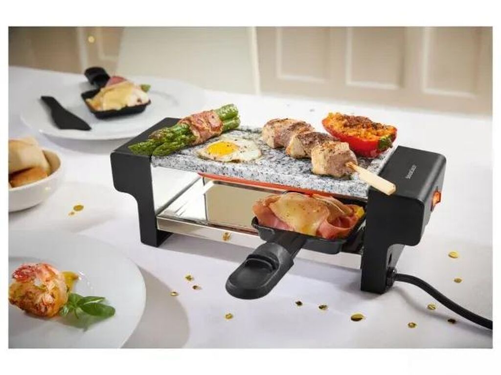 SilverCrest mini raclette/gril sa kamenim pločom - Kompaktan