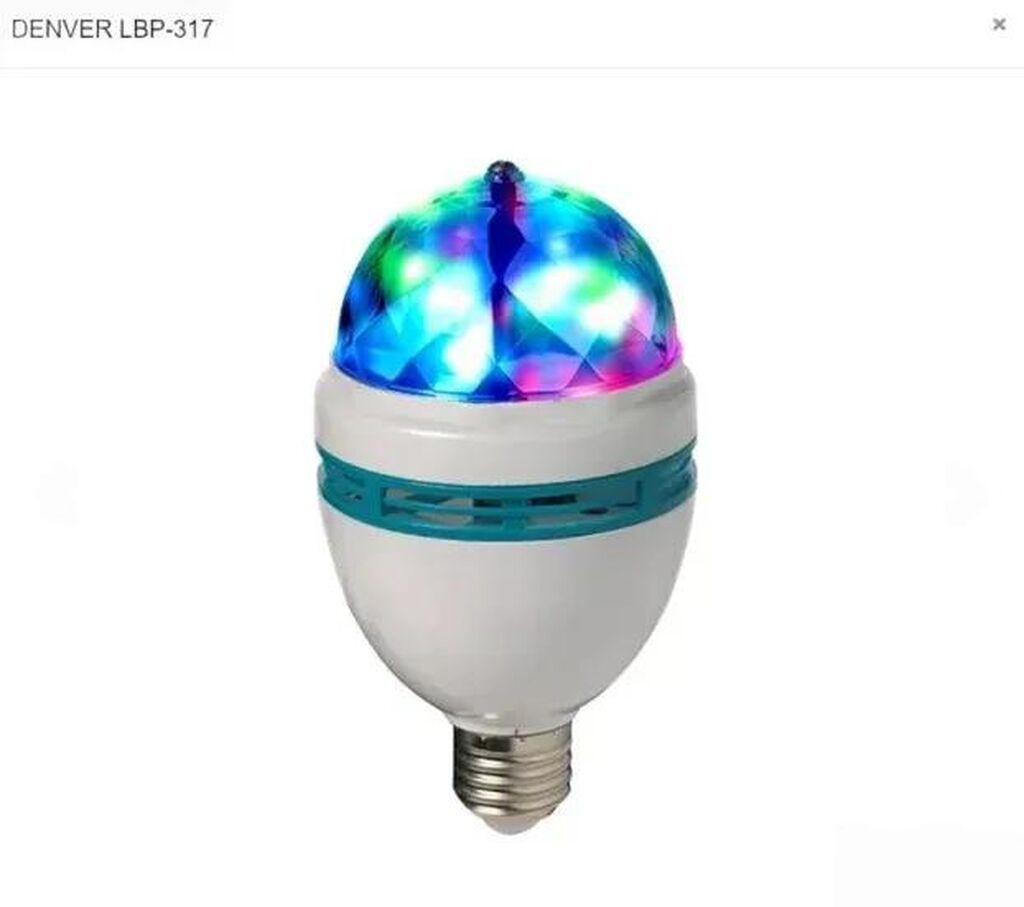 DENVER LBP-317 LED Disco Bulb - LED disko sijalica sa rotirajućim