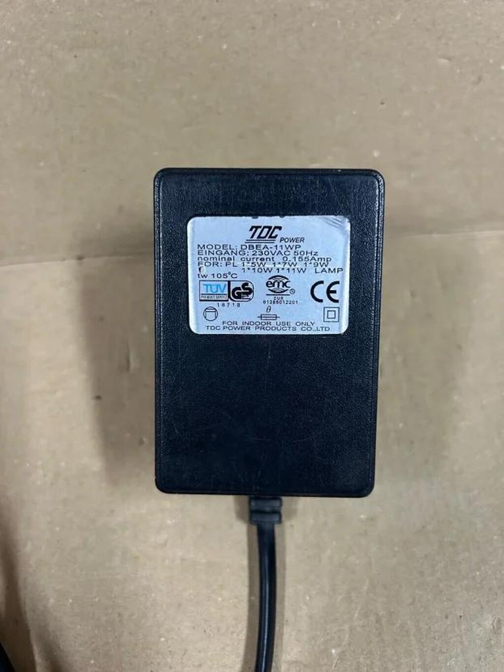 TDC Power adapter za PL fluo lampe - Model: DBEA-11WDF - Ulaz: 230 V