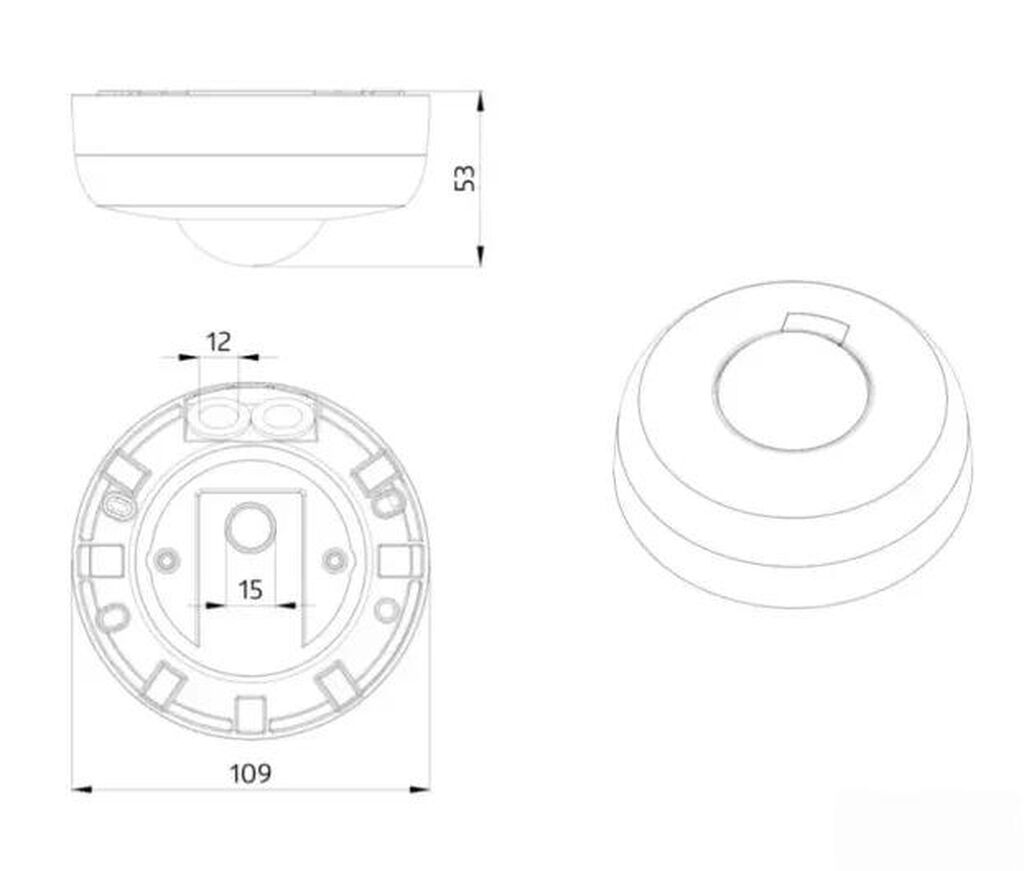 B.E.G. Brück PD3 N1 C-AP – plafonski senzor pokreta 360°, nadgradni