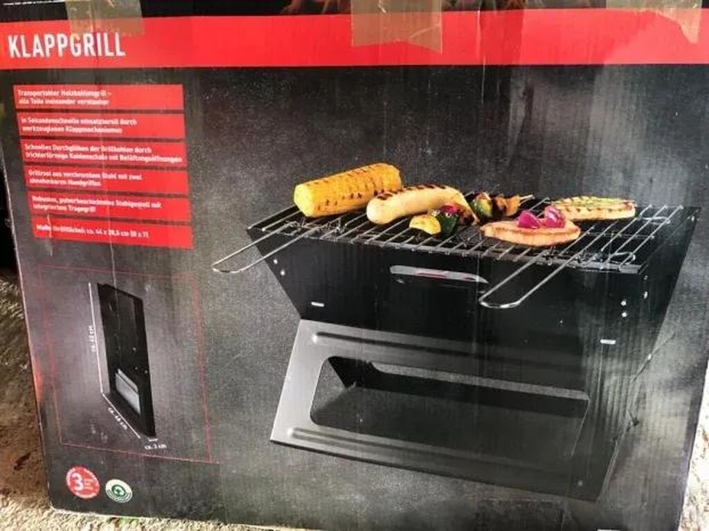ACTIVA Klappgrill Picknick – sklopivi roštilj na ugalj - Kompaktan i