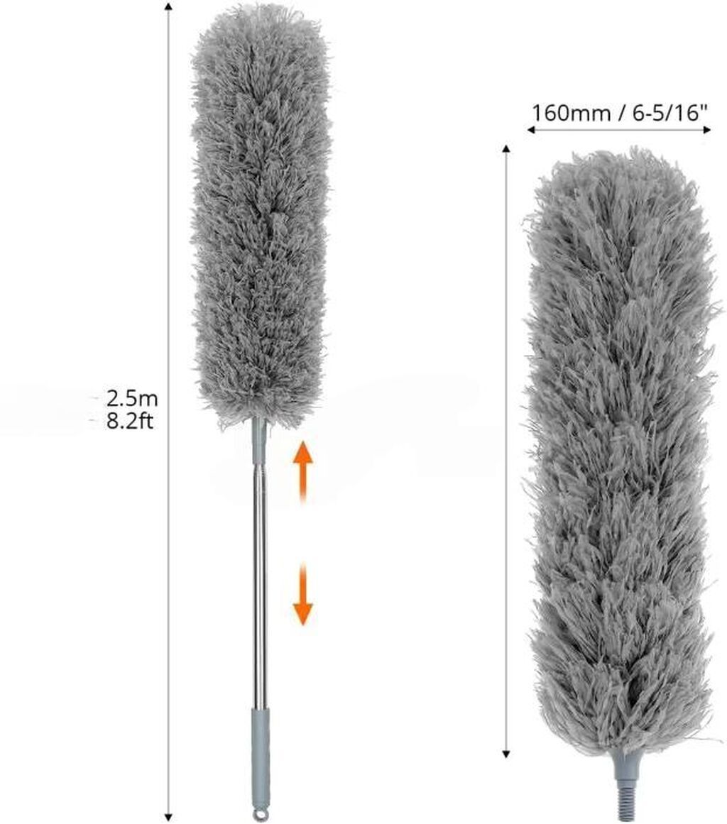 Teleskopska prašilica za prašinu – siva - Produživi