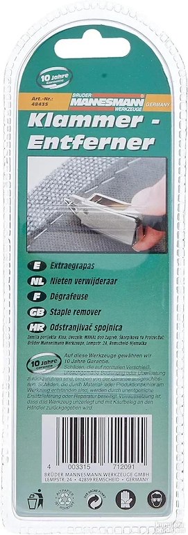 Profesionalni odstranjivač spojnica (staples remover) – 160 mm -