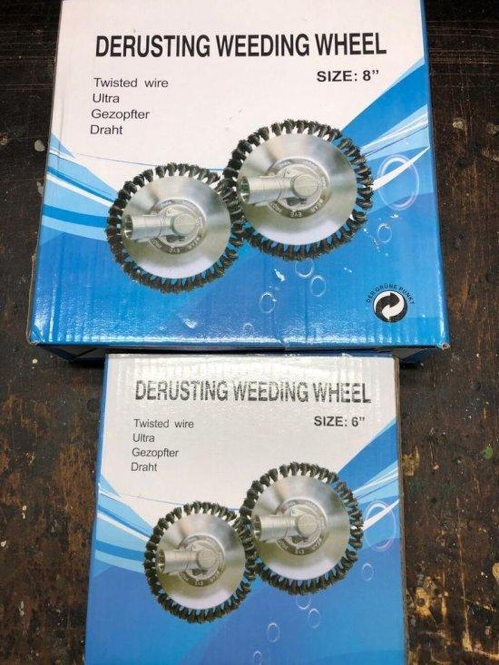 Derusting Weeding Wheel – čelična pletena žičana četka/ploča za