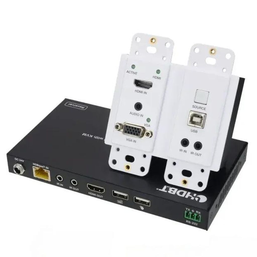 HDBaseT zidna ploča – HDMI v2.0b ekstender sa PoE (do 100 m) Opis