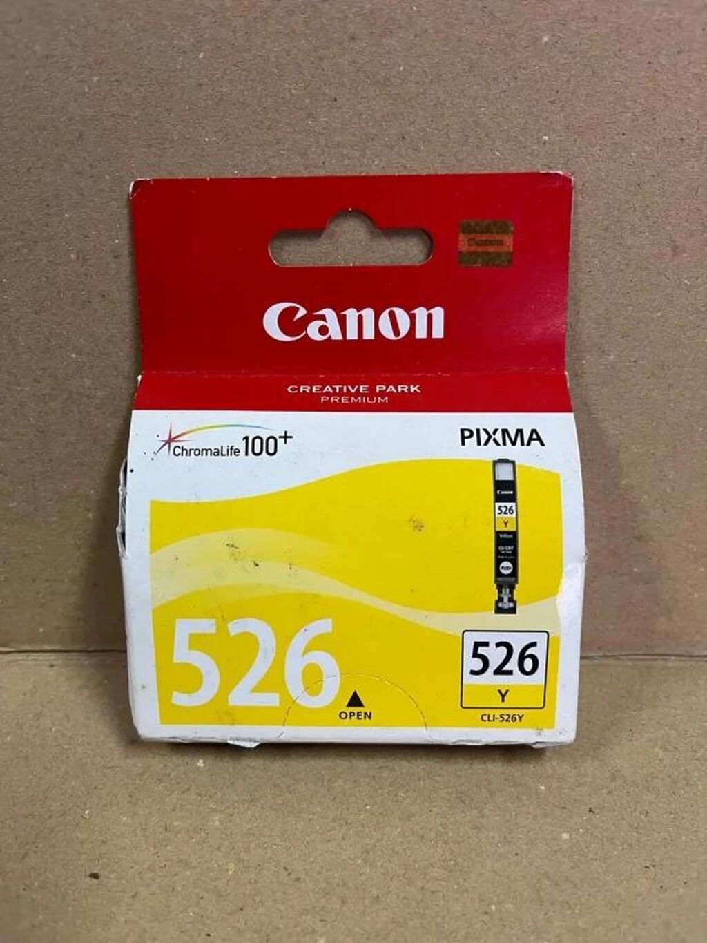 Canon PIXMA inkjet patrona – žuta (Yellow), model CLI-526Y. - Oznaka
