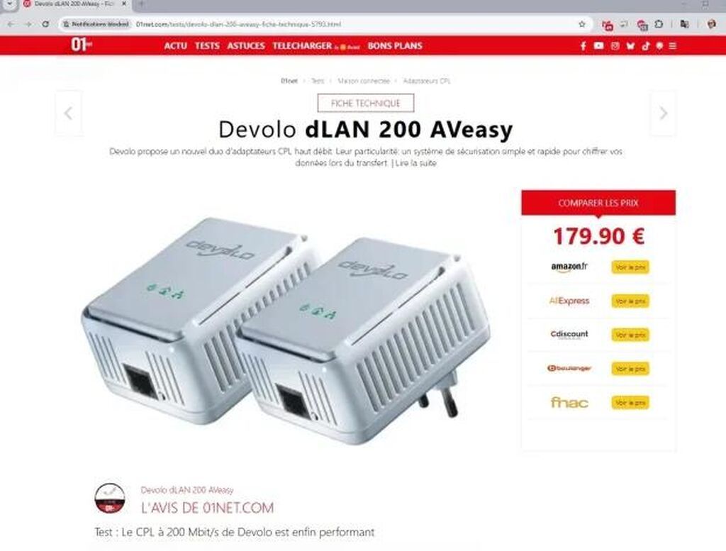 Devolo dLAN 200 AVeasy – Starter Kit (2x CPL/HomePlug AV adaptera) -