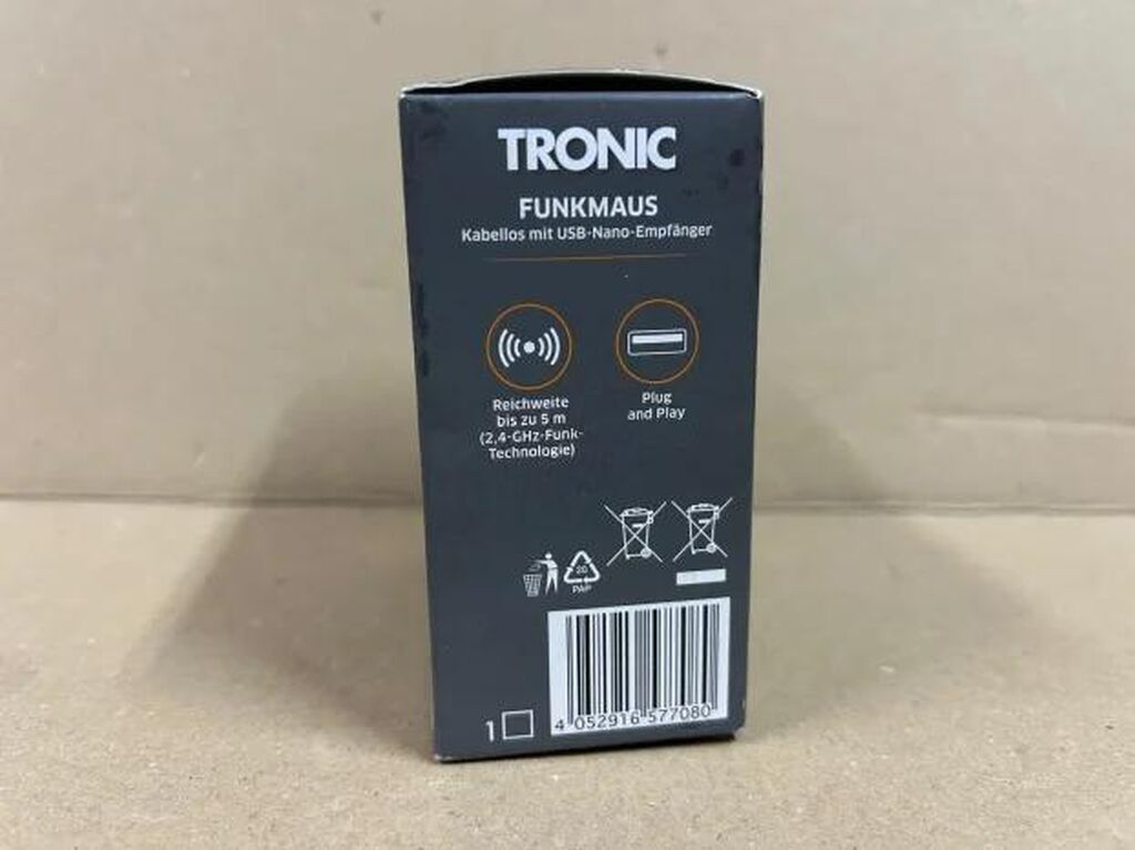 TRONIC bežični miš sa USB nano-prijemnikom - 2.4 GHz bežična veza za