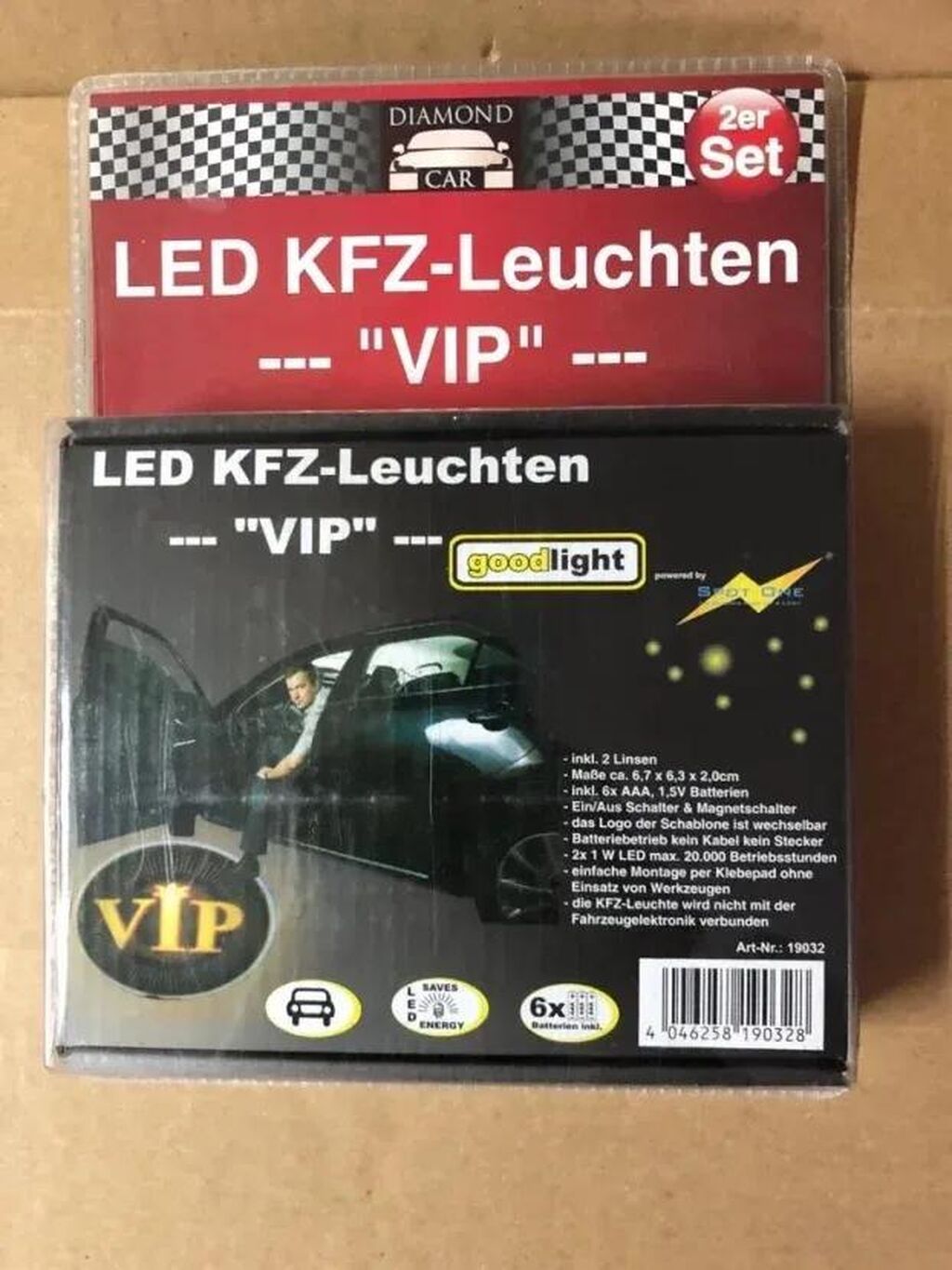 LED projektor za vrata automobila “VIP” – set od 2 - Brend: goodlight