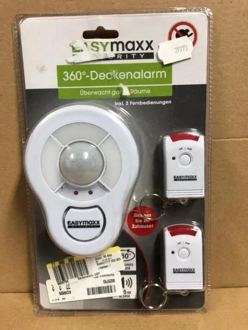 EASYmaxx Security 360° plafonski alarm sa detekcijom pokreta - 360°