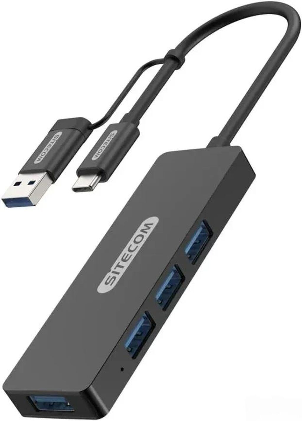 Sitecom USB-C Hub 4 Port (CN-414) - 4x USB-A 3.0/3.1 Gen1 priključka