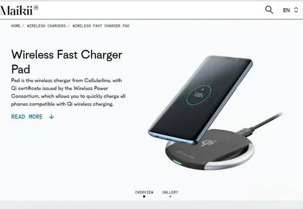 Bežični brzi punjač – Qi Wireless Fast Charger Pad (Cellularline) -