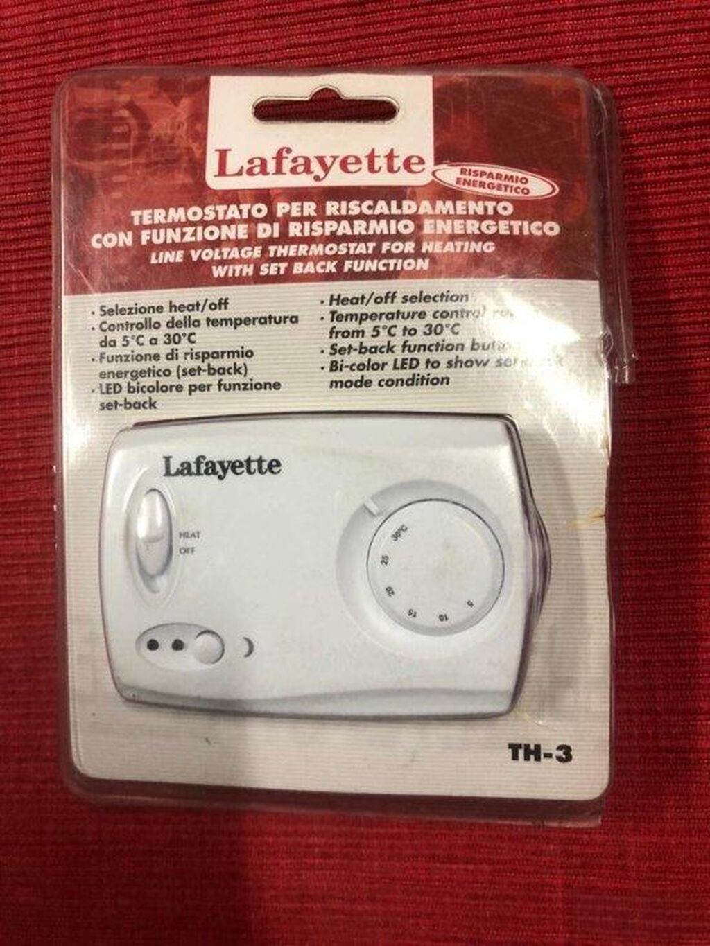 Lafayette TH-3 – linijski termostat za grejanje sa funkcijom uštede
