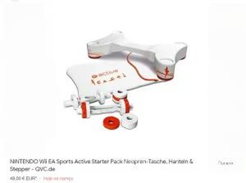 Nintendo Wii EA Sports Active Starter Pack – dodatna oprema za fitnes