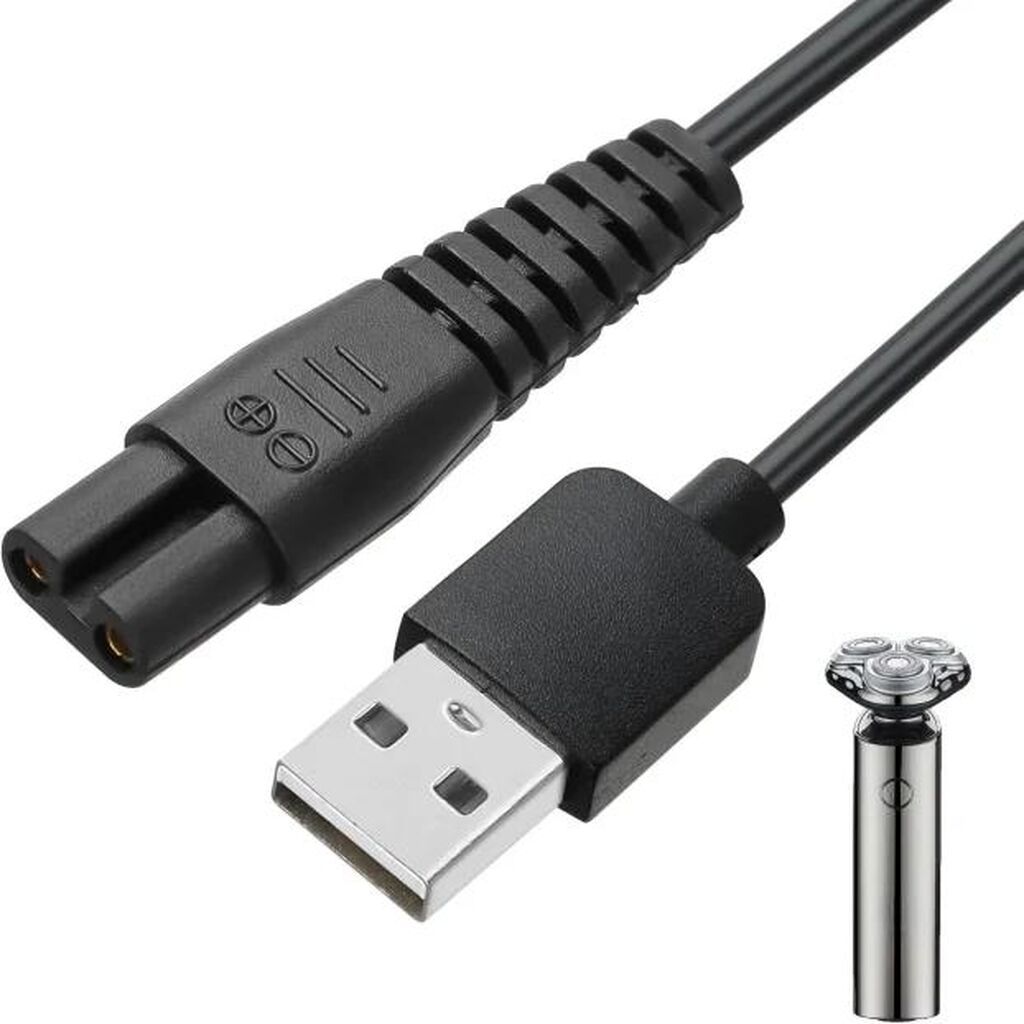 USB kabl za punjenje električnog brijača – 2-pinski (dvostruki)