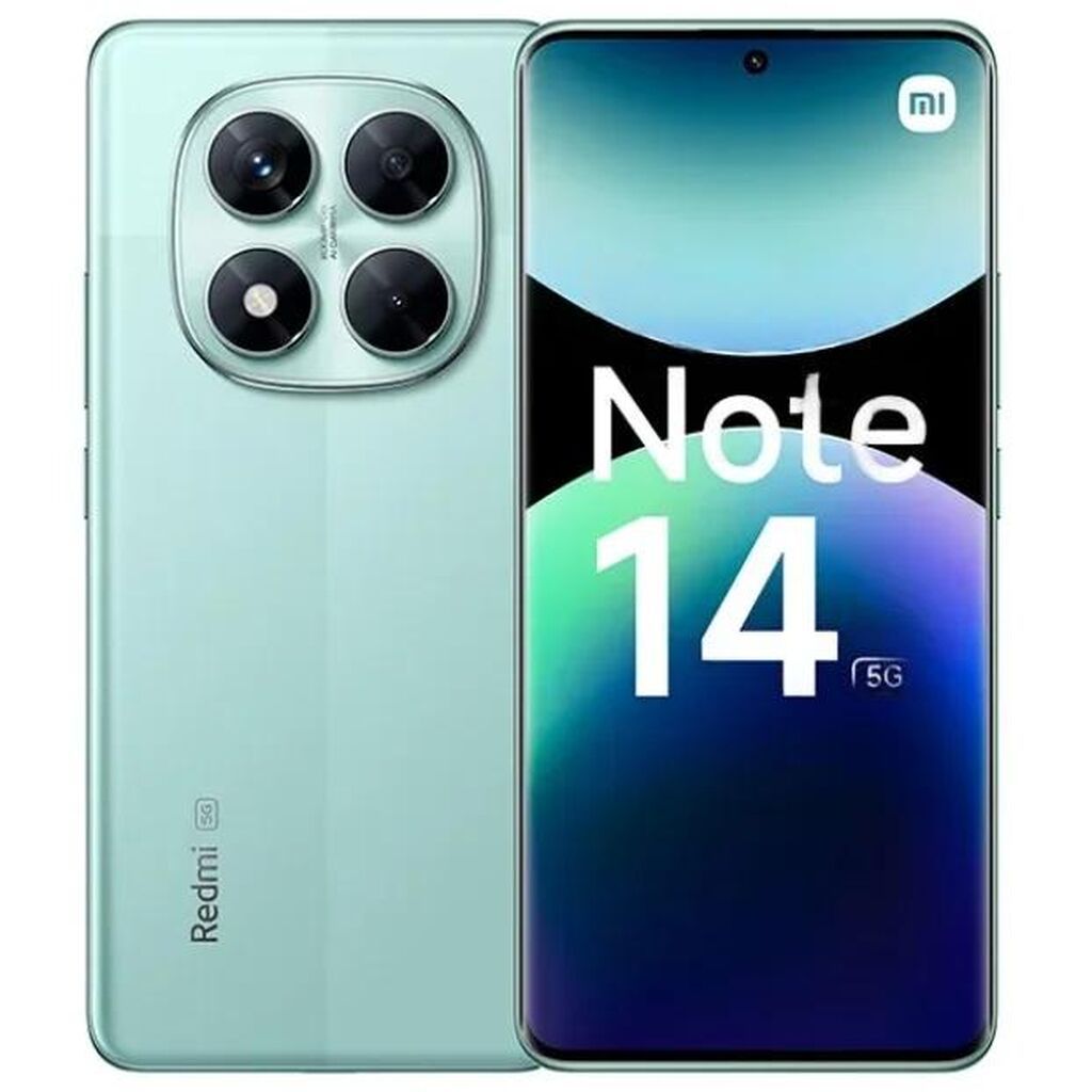 Redmi Note 14 5G – mint zelena boja - Ekran: veliki pun-ekran displej