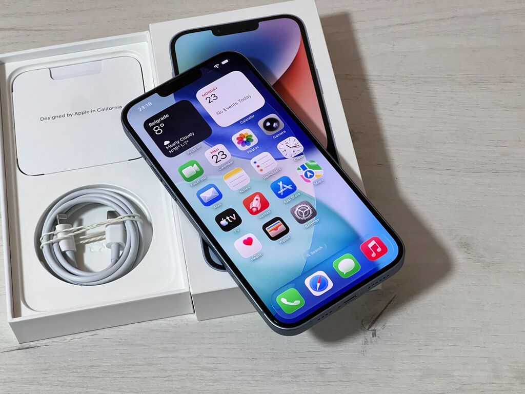 Apple iPhone 14 Plus, 128 GB, Blue Telefon je u idealnom stanju