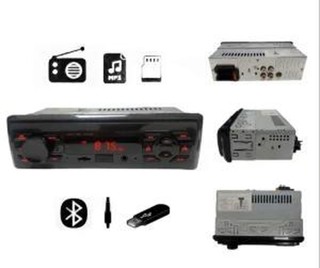 Auto radio MP3/USB/TF sa Bluetooth funkcijom - Jedinica 1-DIN formata