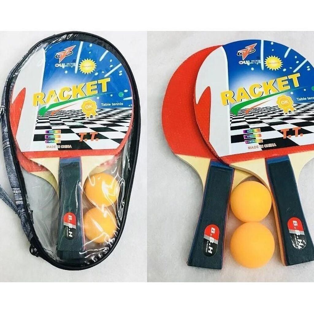 Set za stoni tenis – 2 reketa + 3 loptice + futrola - Komplet sadrži