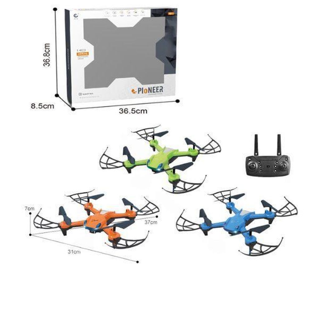 RC dron “Pioneer” sa daljinskim upravljačem - Dimenzije drona
