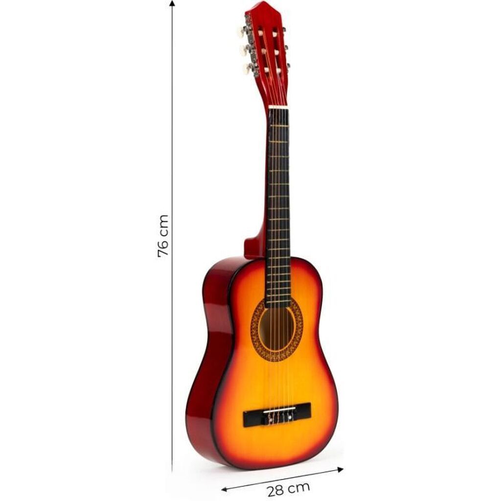 Klasčna akustična gitara – 30" (dužina oko 76 cm), širina tela 28 cm