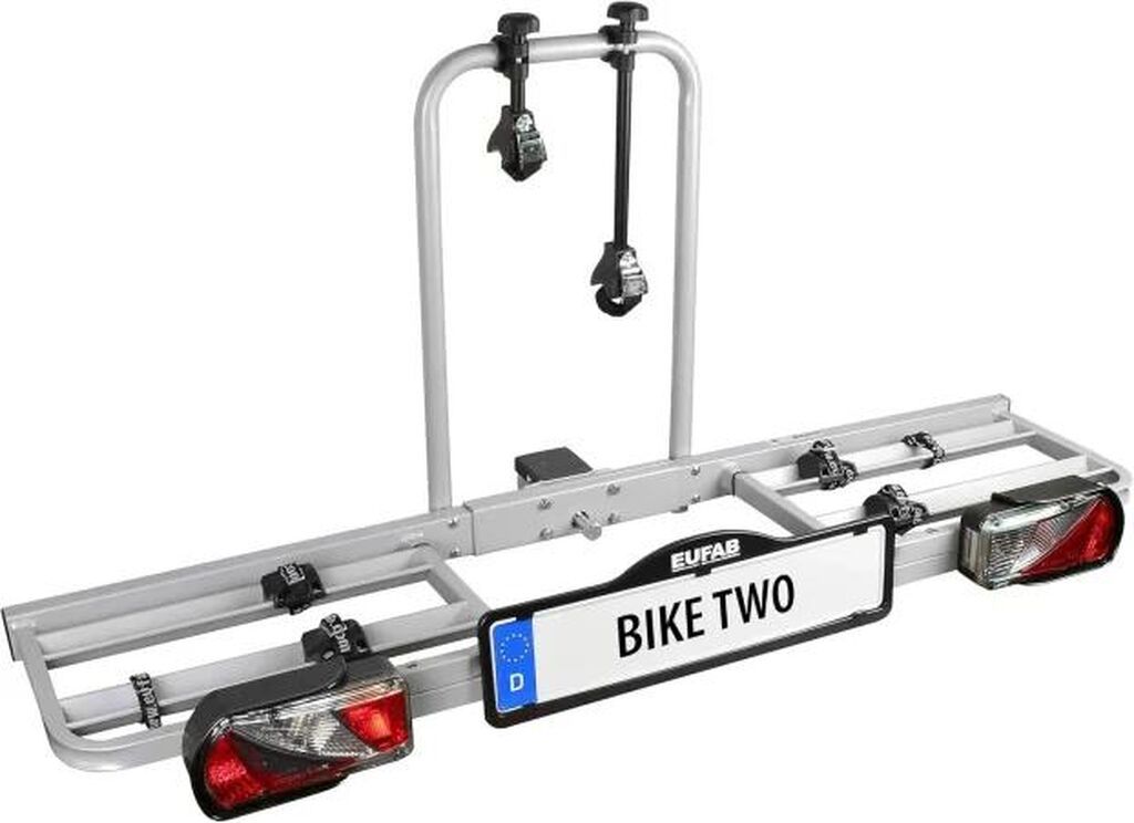Eufab BIKE TWO – nosač za 2 bicikla za kuku vučnog vozila - Montaža