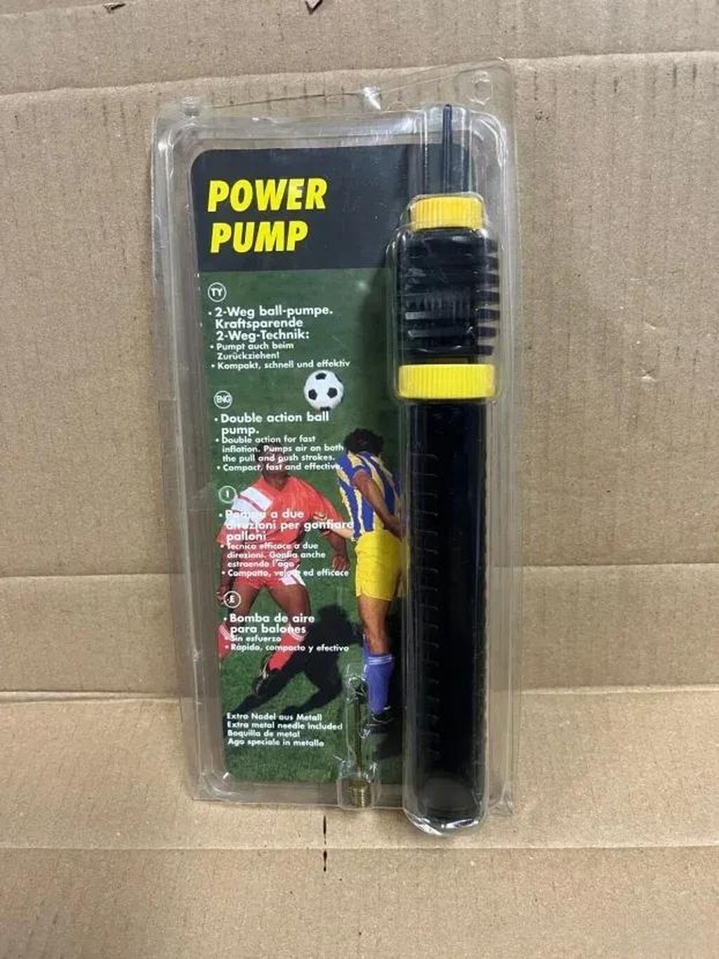 POWER PUMP – ručna dvostruko‑delujuća pumpa za lopte - Dvostruka