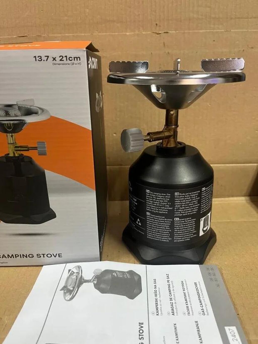 Plinski kamping šporet – Gas Camping Stove (Dimenzije: 13,7 × 21 cm)