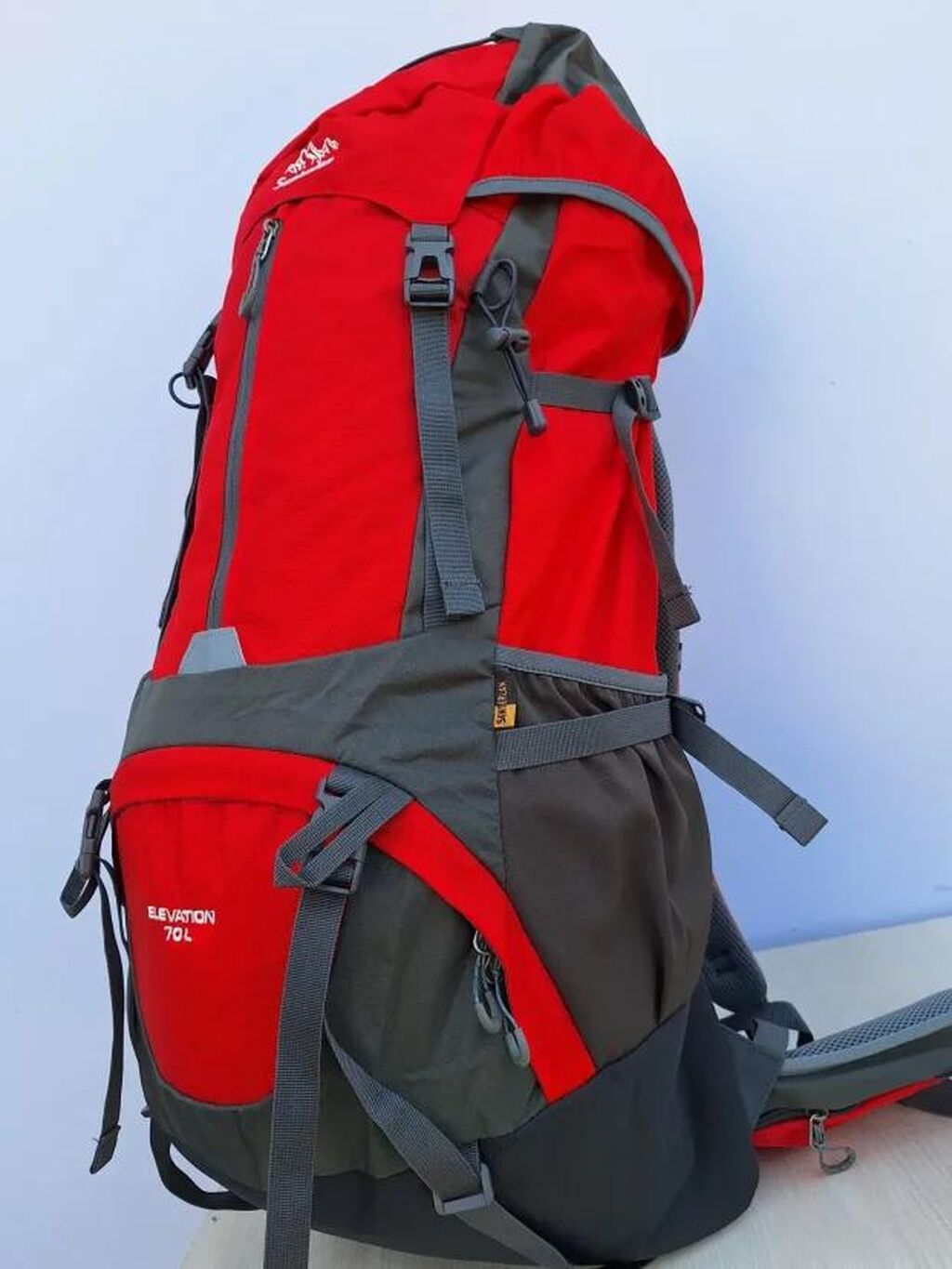 Planinarski ranac Sandaran Elevation 70L – crveno/sivi - Zapremina