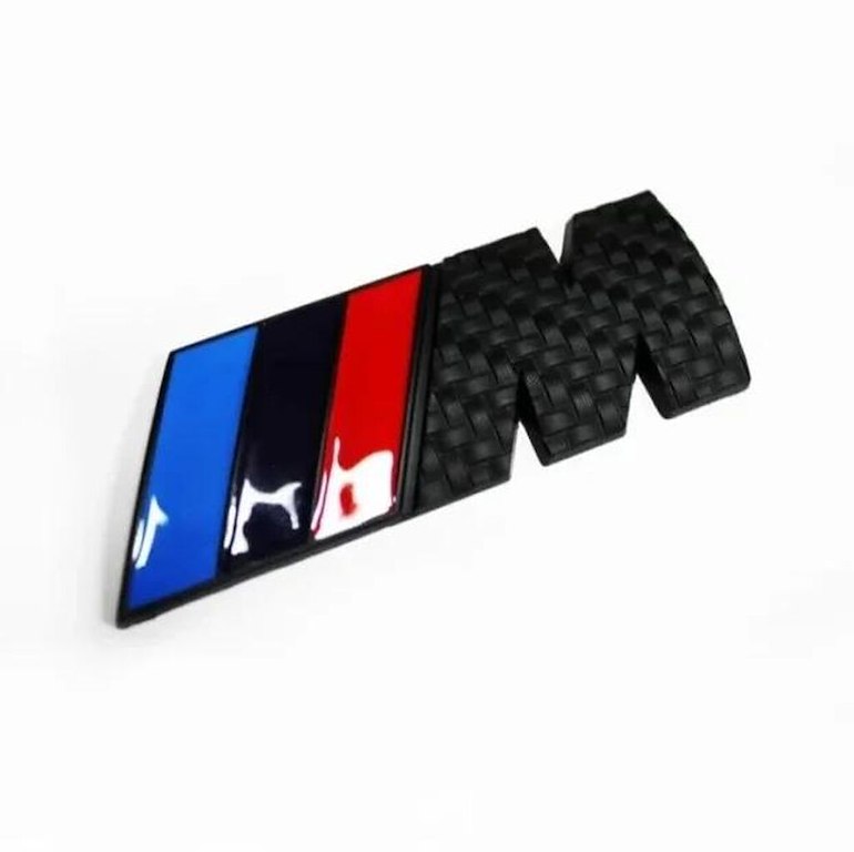 BMW M stil nalepnica/emblem – karbonski izgled - Dekorativni emblem u