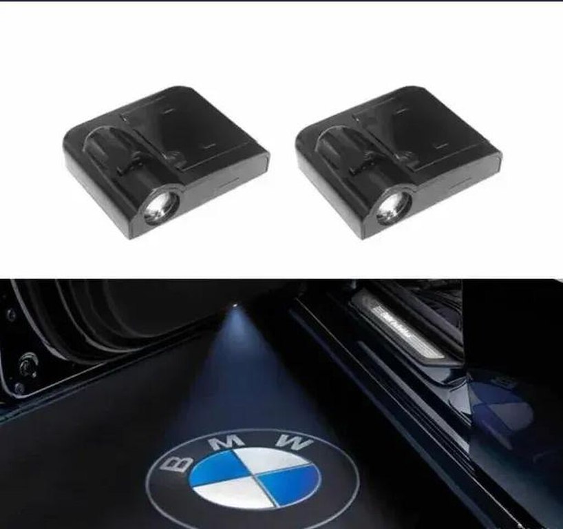 Bežične LED projektorske lampe za vrata – BMW logo (set 2 kom) -