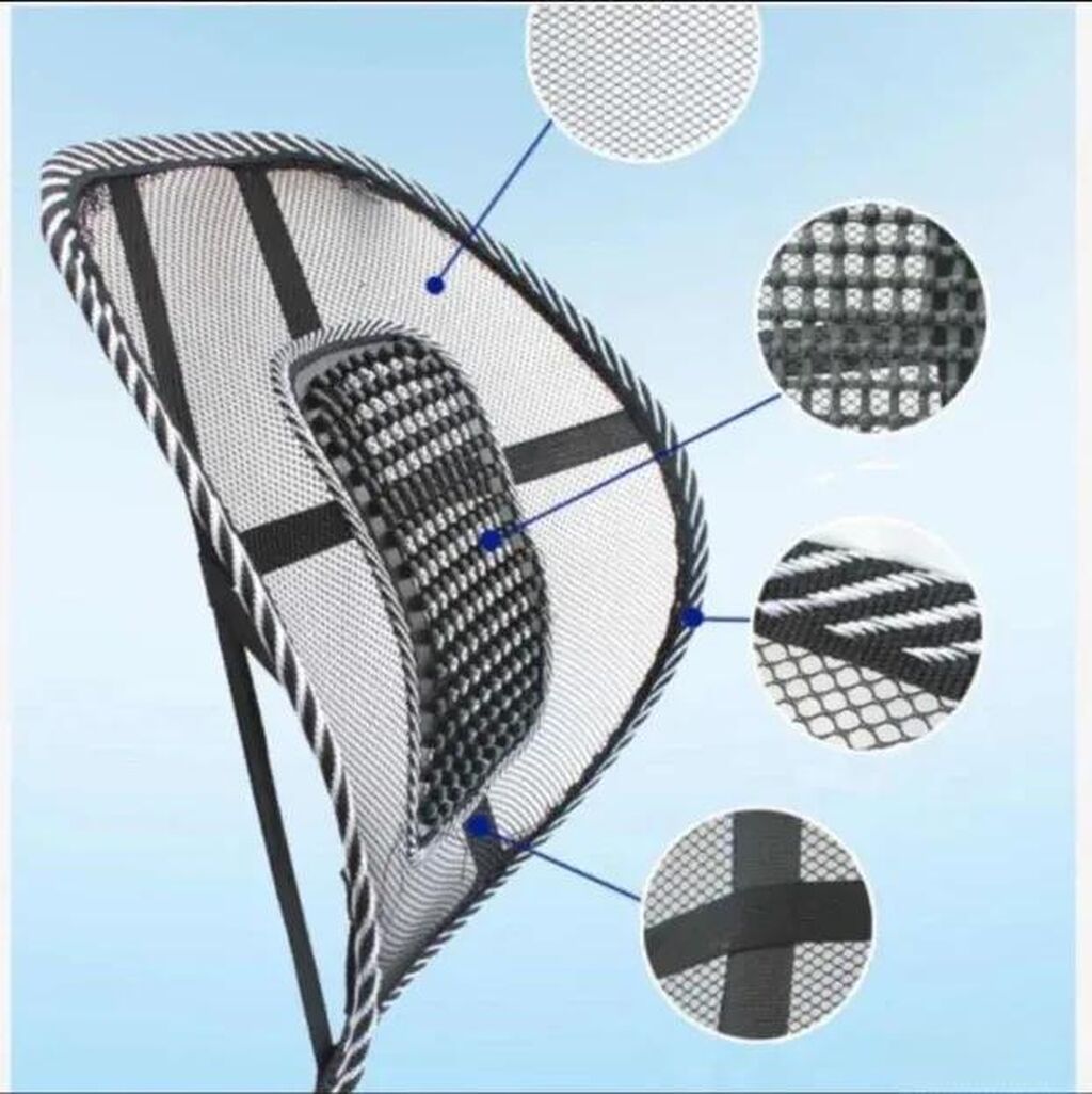 Ergonomski jastučić/potpora za lumbalni deo leđa za stolicu i auto